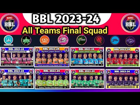 BBL 2023-24 All Team Squad | Big Bash League 2023 all team squad | Big ...