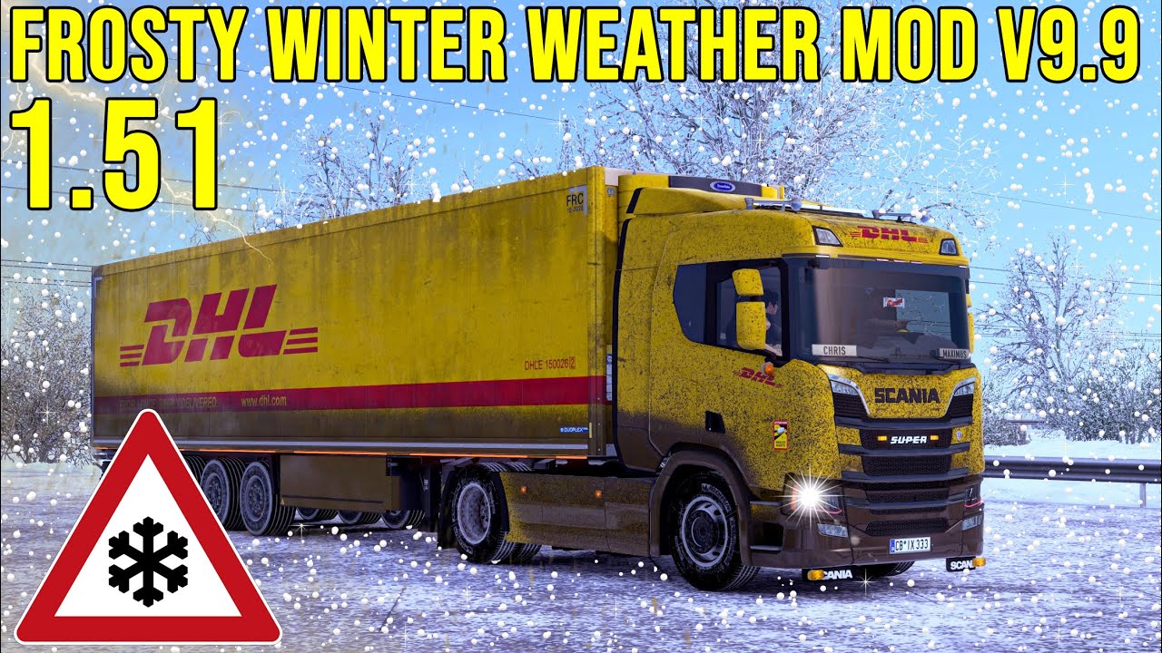 ETS2 1.51 Frosty Winter Weather Mod v9.9 I Euro Truck Simulator 2 Mods - YouTube