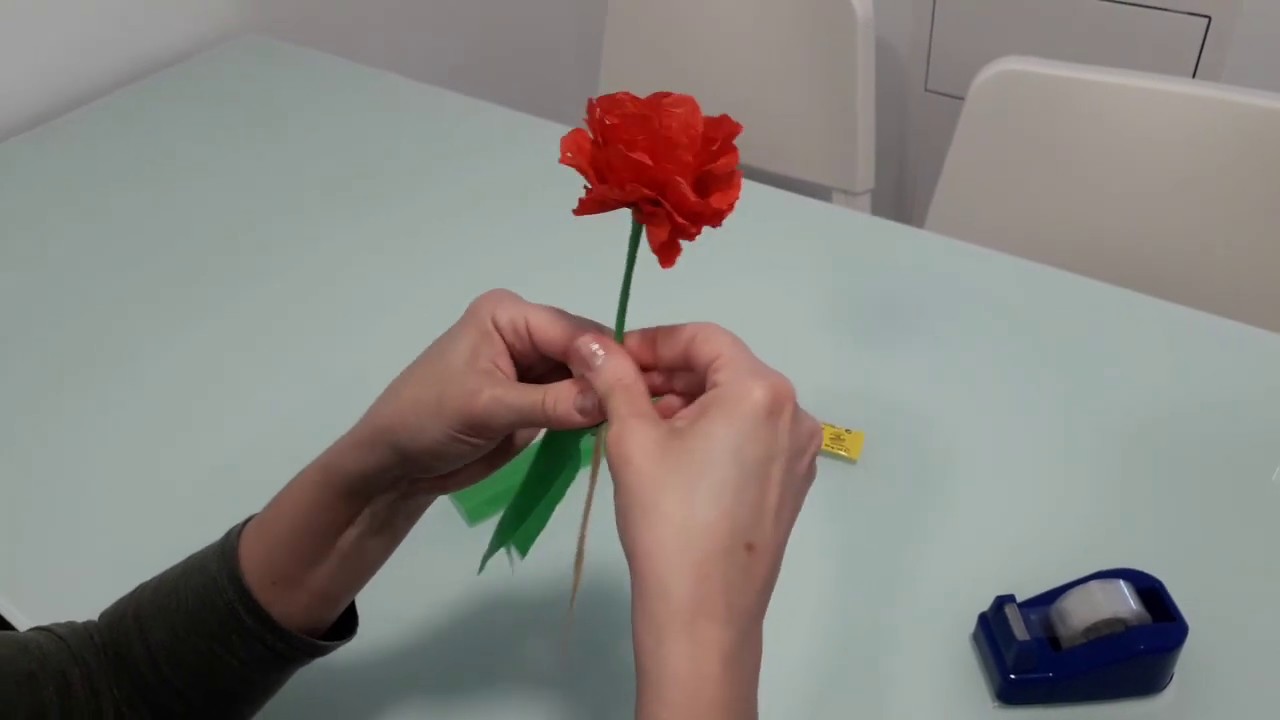 DiY - Como fazer Cravos de Papel (25 de abril) - YouTube