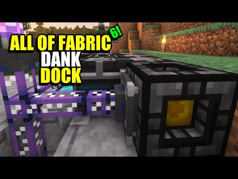 Ep29 Dank Dock - Minecraft All of Fabric 6 Modpack - YouTube