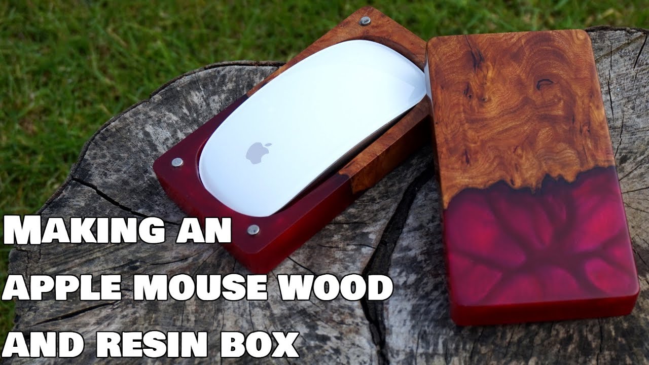 Making A Resin And Burr Box For My Apple Mouse! - YouTube