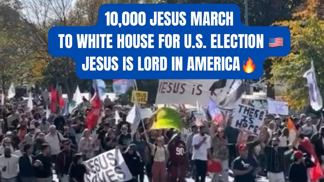 🇺🇸10,000 CHRISTIANS JESUS MARCH AT WHITE HOUSE US ELECTIONS🔥 #jesus # ...