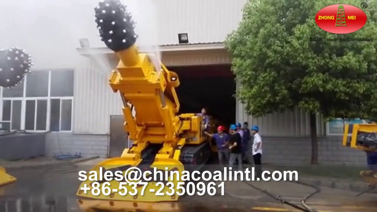 Underground Coal Roadheader - YouTube