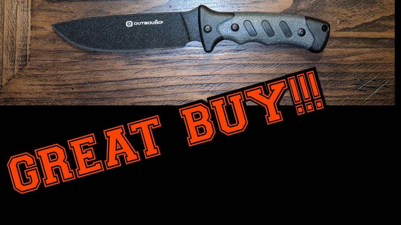 OUTBOUND, DROP POINT FIXED BLADE, Finger Choil ,Affordable ,420 ...