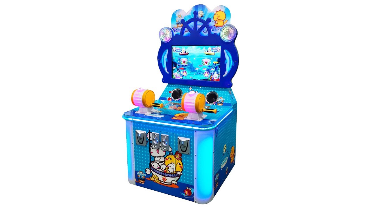 kids go fishing ticket arcade game machine - YouTube