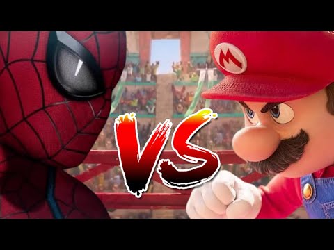 Super Mario VS Spiderman - YouTube