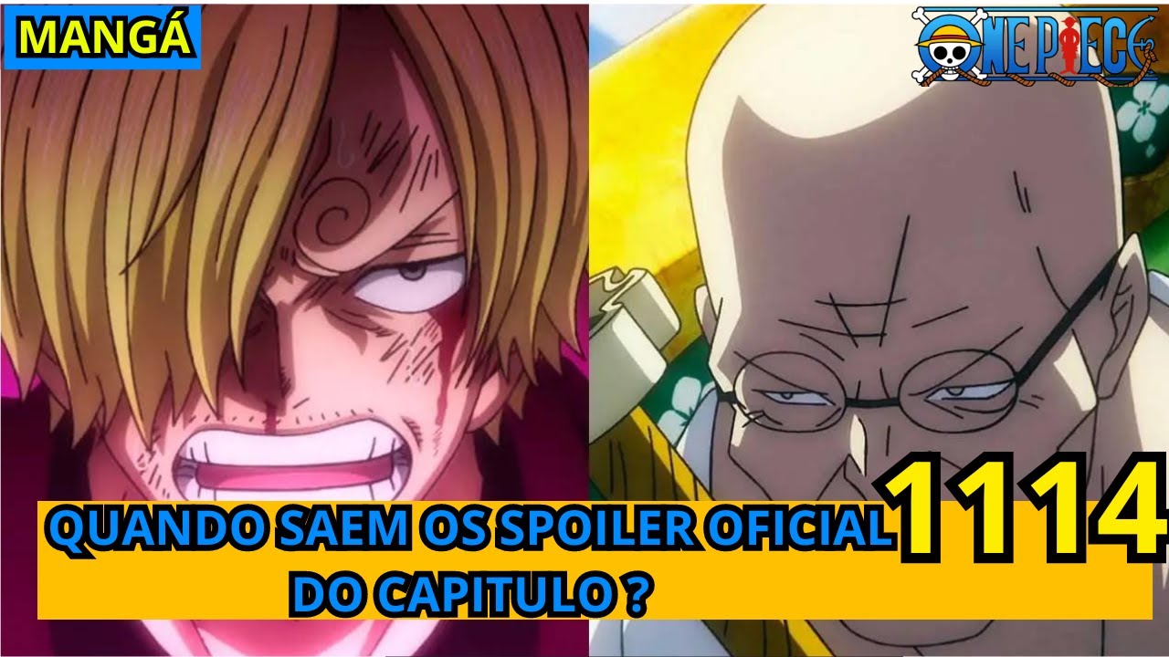Nosjuro X Sanji!! Data dos spoilers 1114 do mangá one piece!! - YouTube