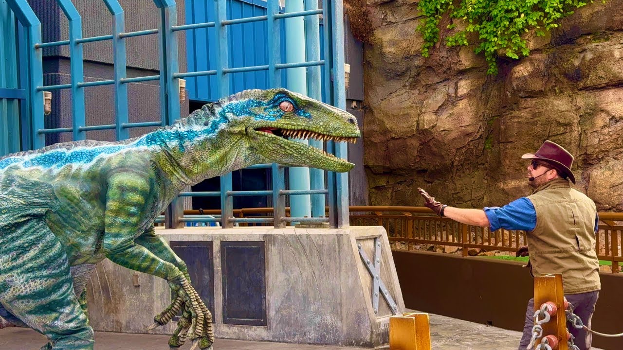 Raptor Encounter at Universal Studios Hollywood, California - YouTube
