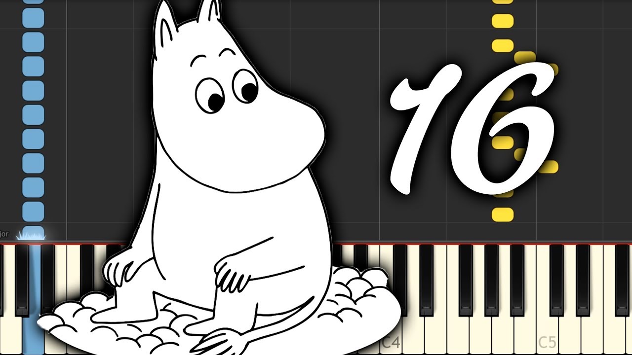 MOOMIN MUSIC 16 [Fishing] - Piano Tutorial (Synthesia) - YouTube