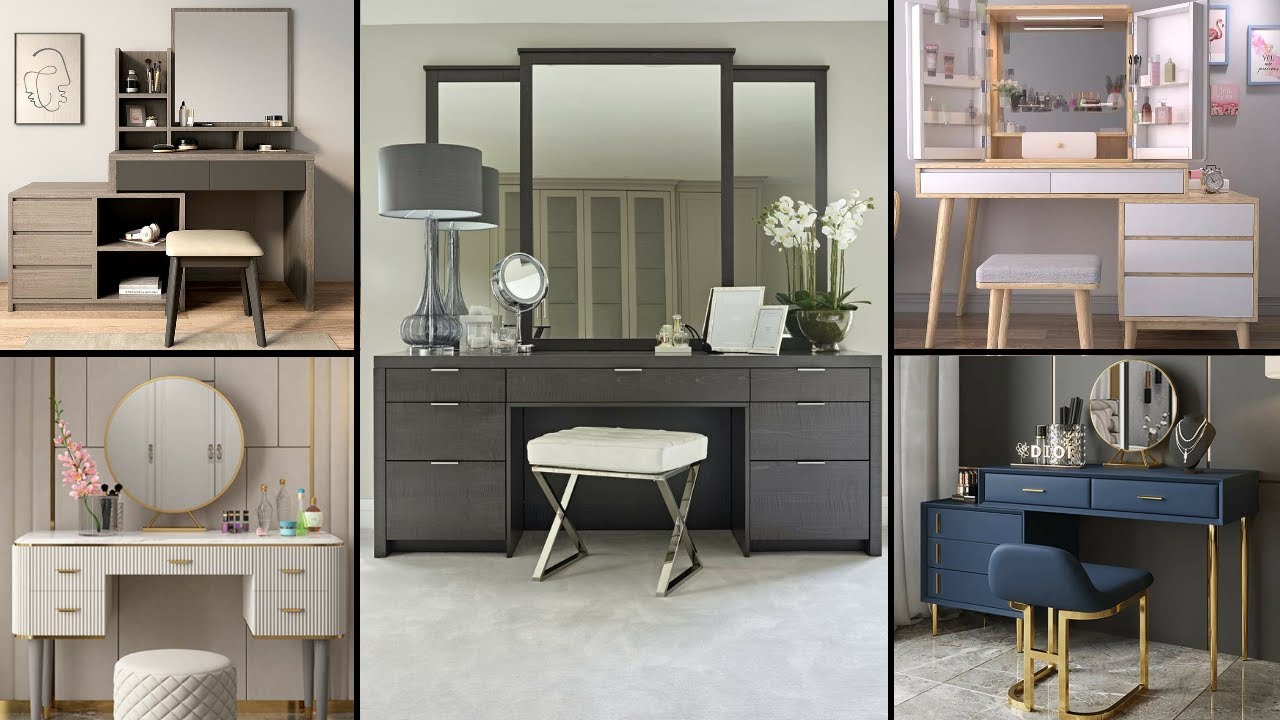 Top 50 Beautiful Wooden Dressing Table Design 2023 | Mirror Dressing ...