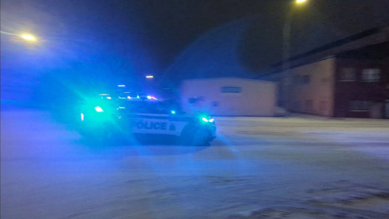 Moose jaw police combined traffic unit 731 responding - YouTube