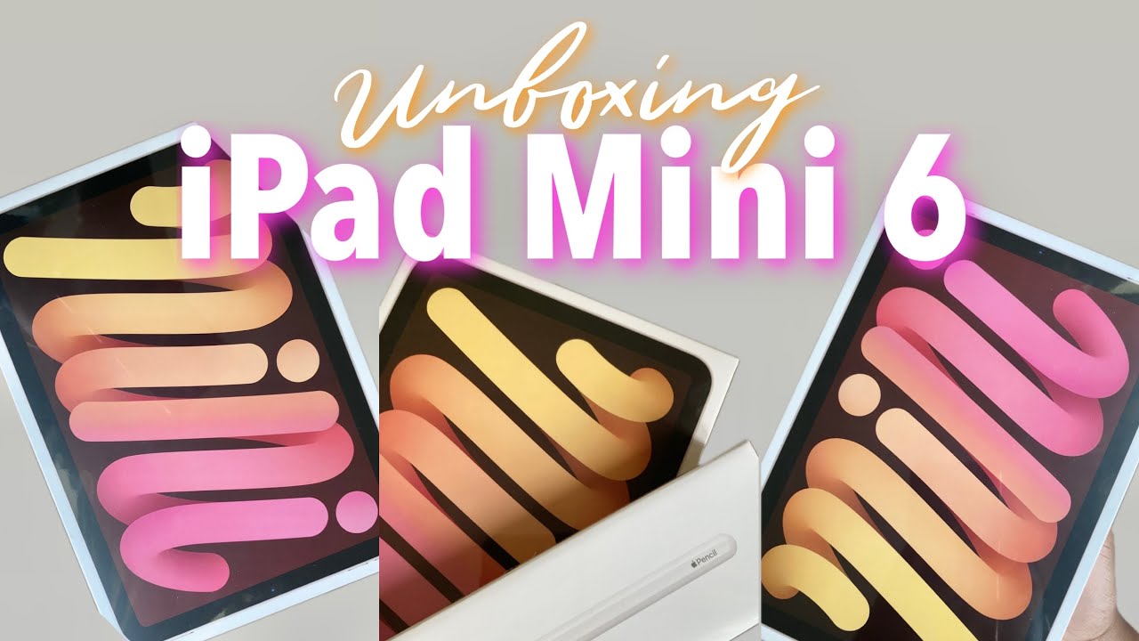 iPad Mini 6 Unboxing (pink) | Apple pencil, accessories, setup, aesthetic unboxing 🌸 - YouTube