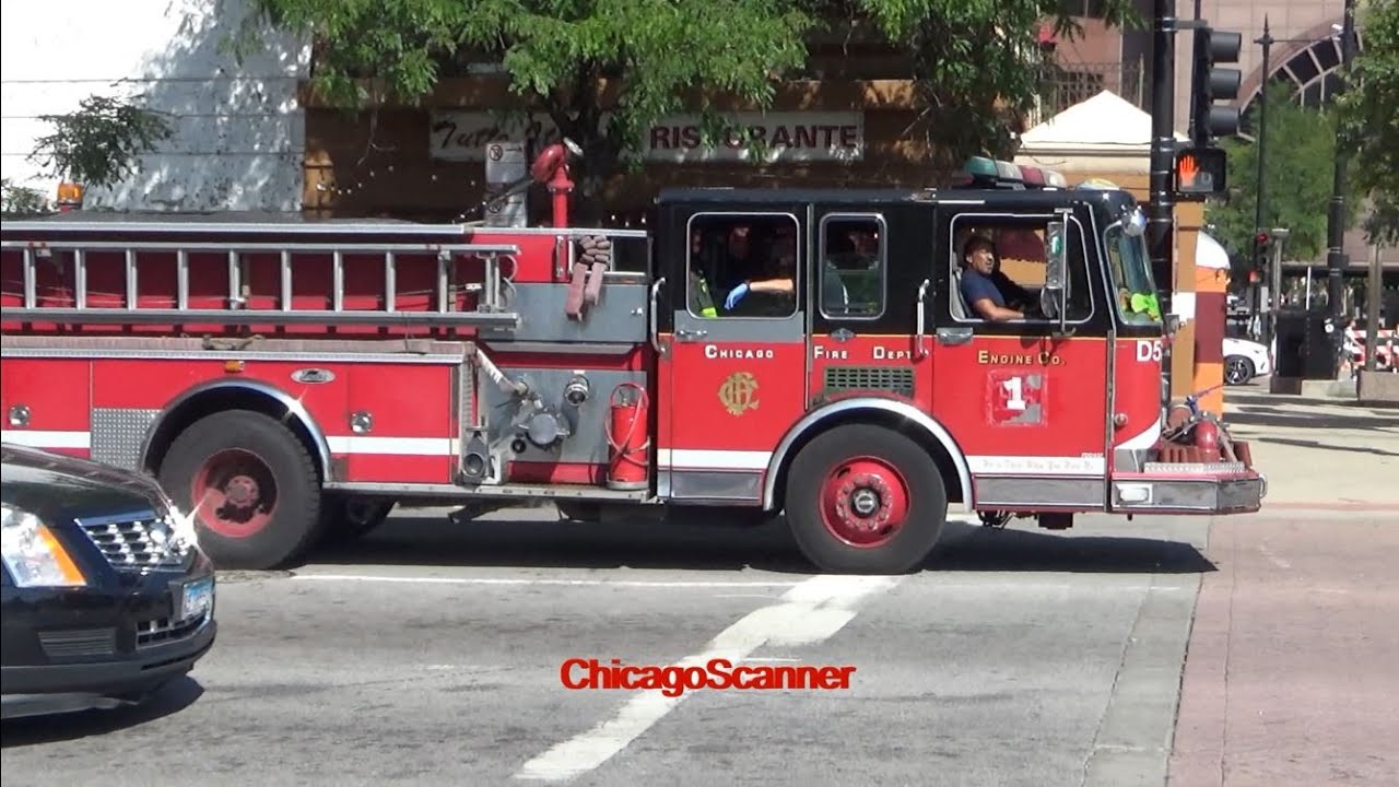 Chicago Fire Department Engine 1 Responding - YouTube