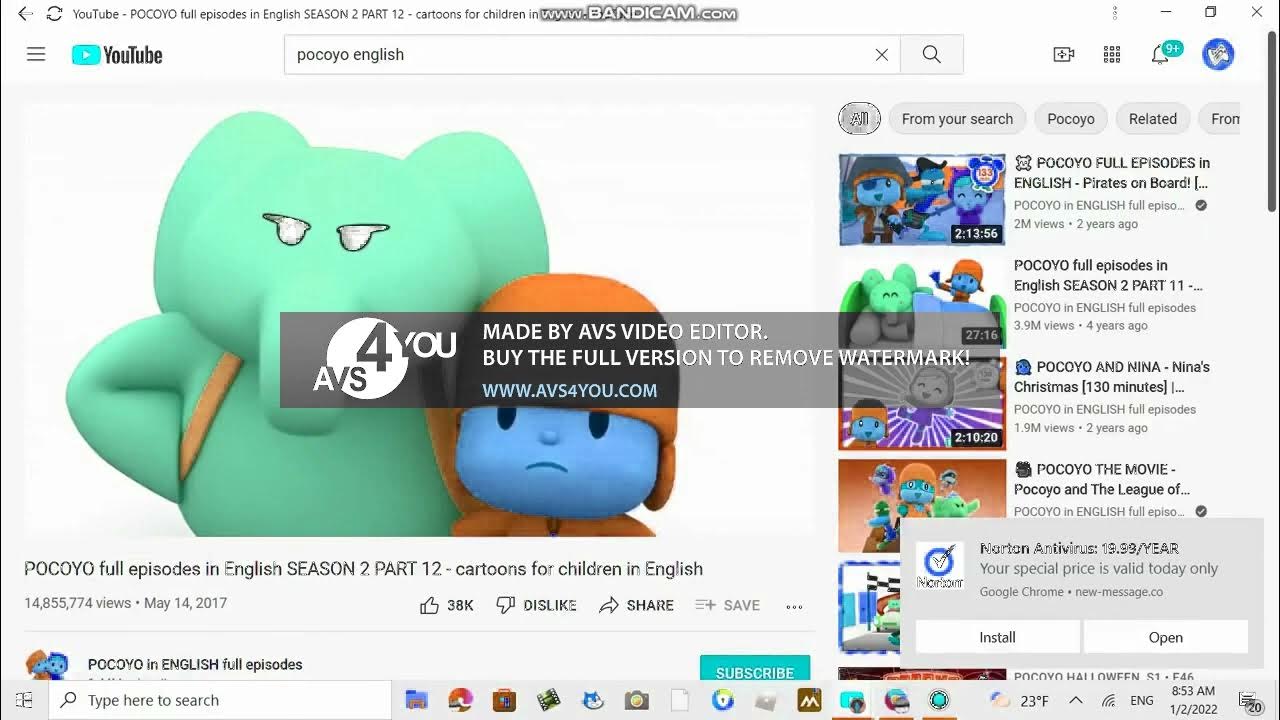 Goodbye Pato Farewell Friends by Pocoyo Version in Milk - YouTube