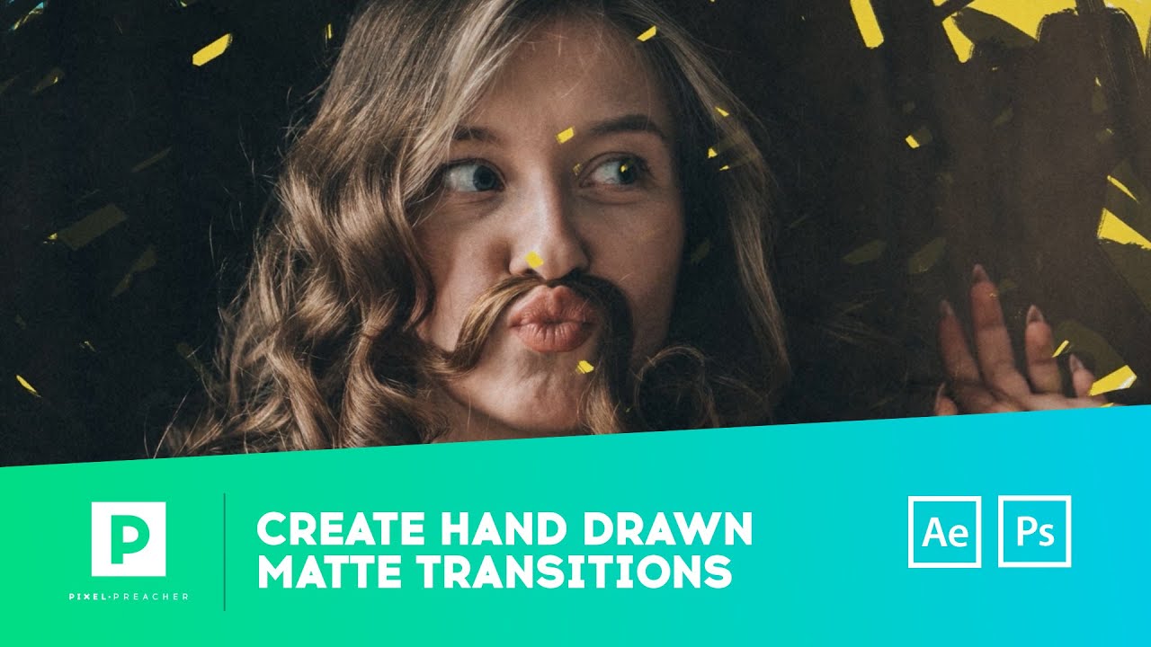 Create Hand Drawn Matte Transitions - YouTube
