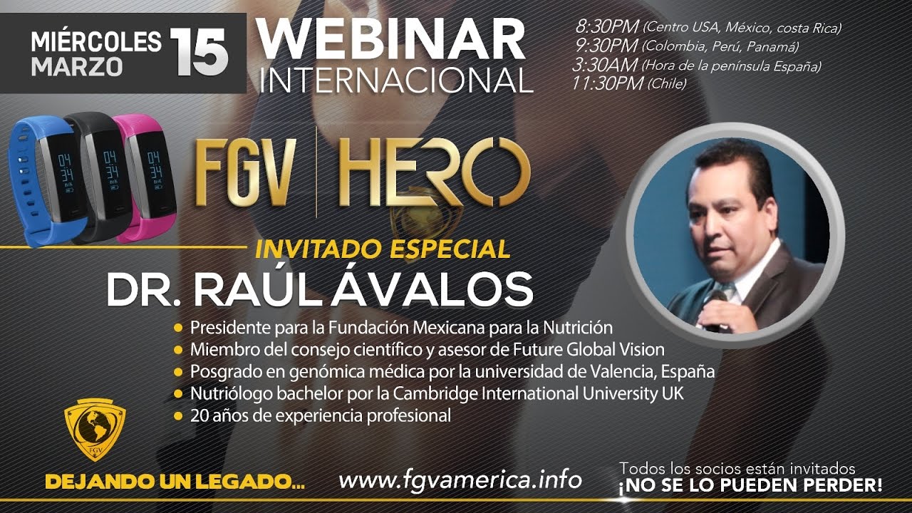 WEBINAR INTERNACIONAL - FGV HERO - DR RAUL AVALOS - YouTube