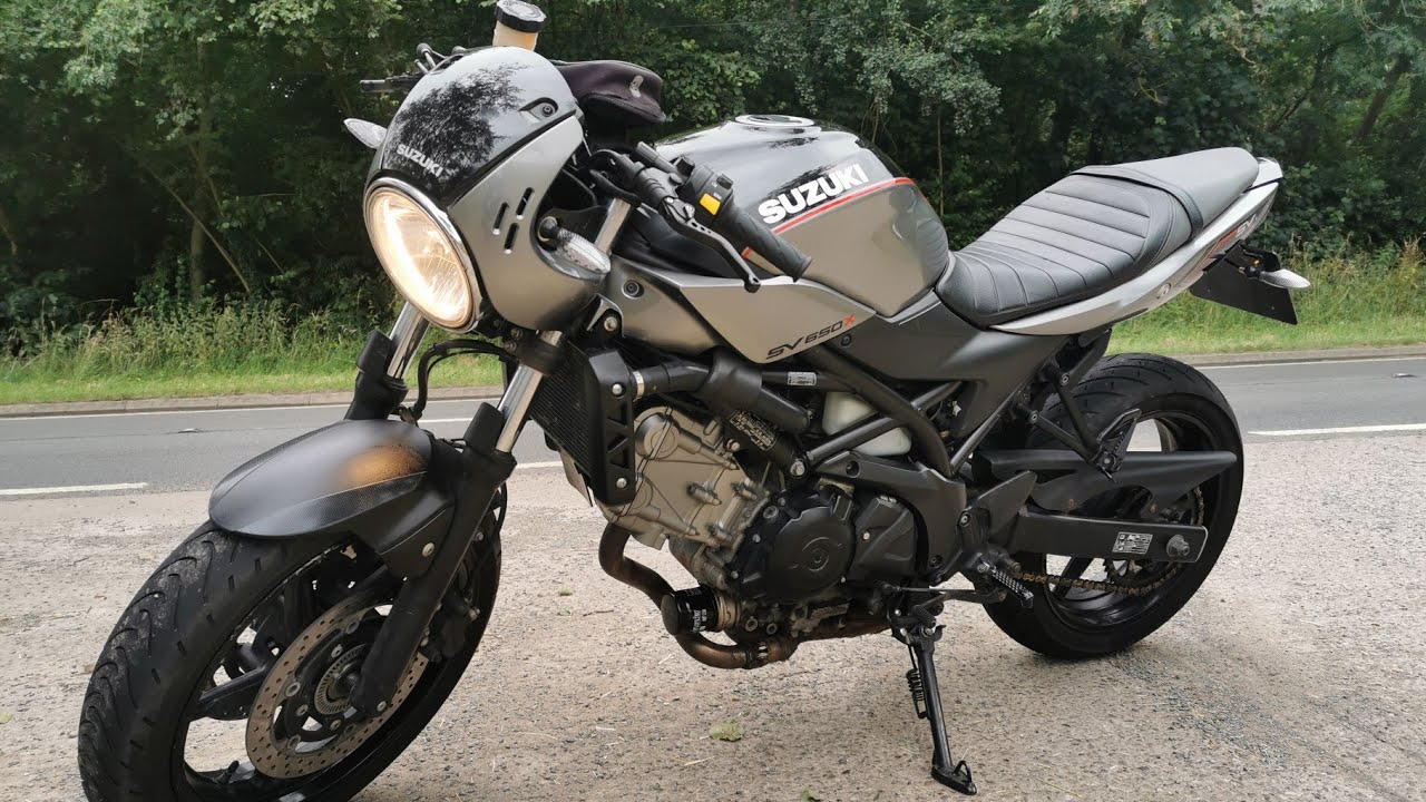 The SV650X, The Custom Exhaust and the Tunnel. - YouTube