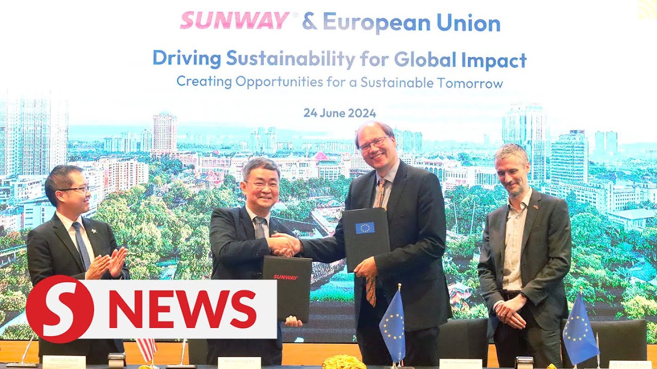 Sunway partners with EU on sustainability initiatives - YouTube