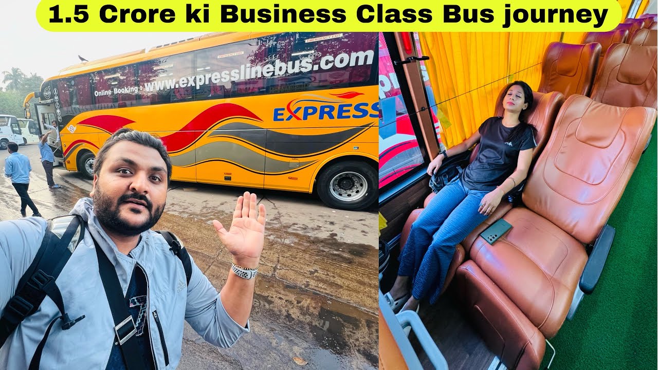 ₹400 mein Most Luxurious Business Class Bus Journey || New Volvo 9600 ...