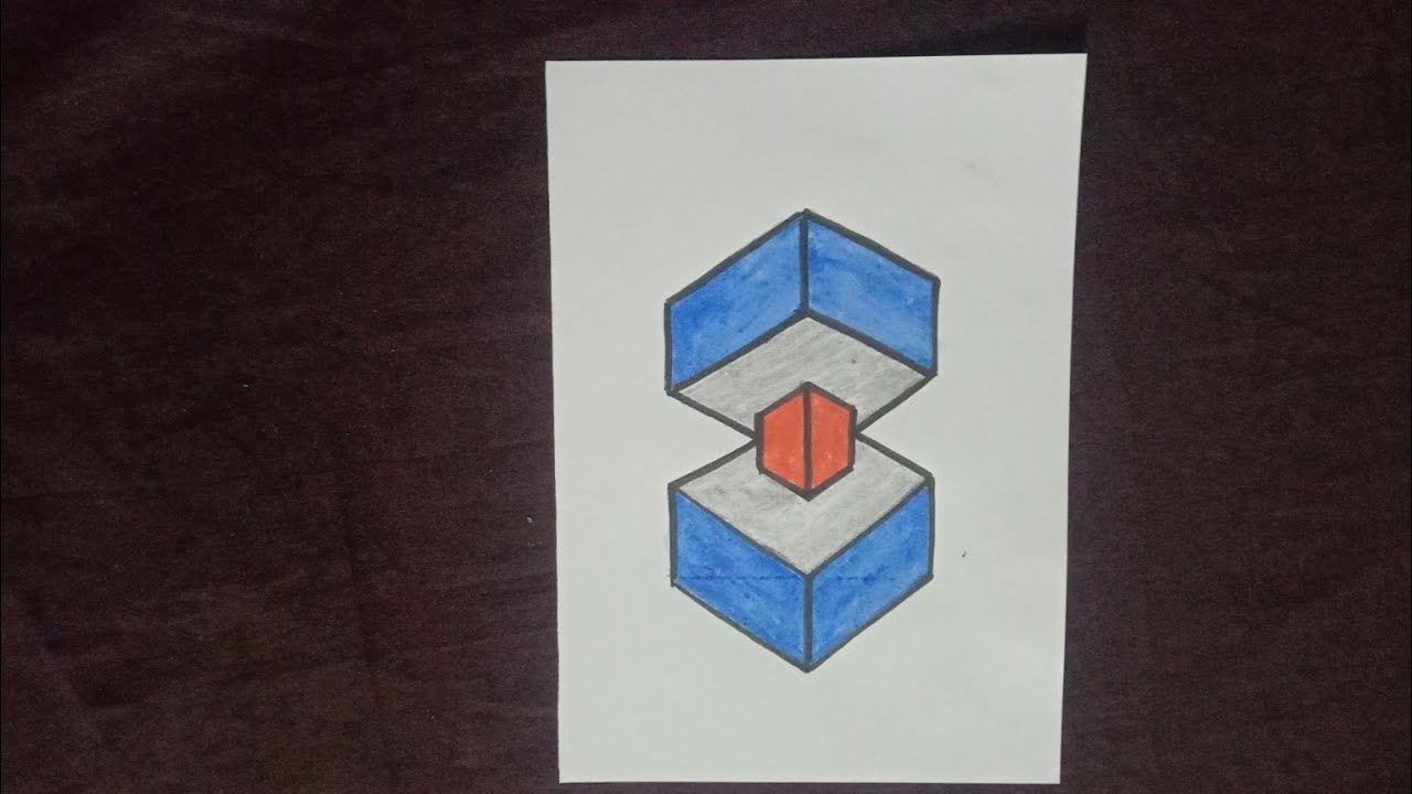 How to draw 3d shape nicely - YouTube