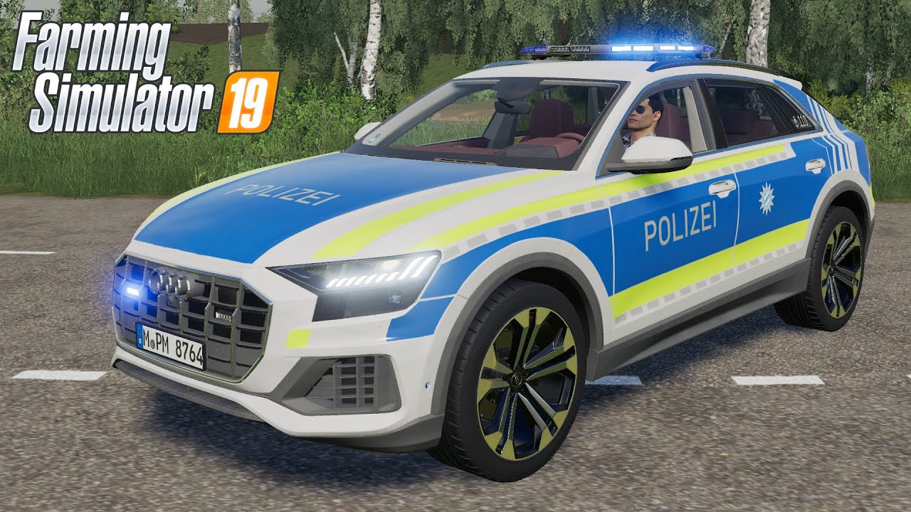 FS19 - 2019 Audi Q8 POLIZEI POLICE - Car mod for Farming Simulator 2019 ...