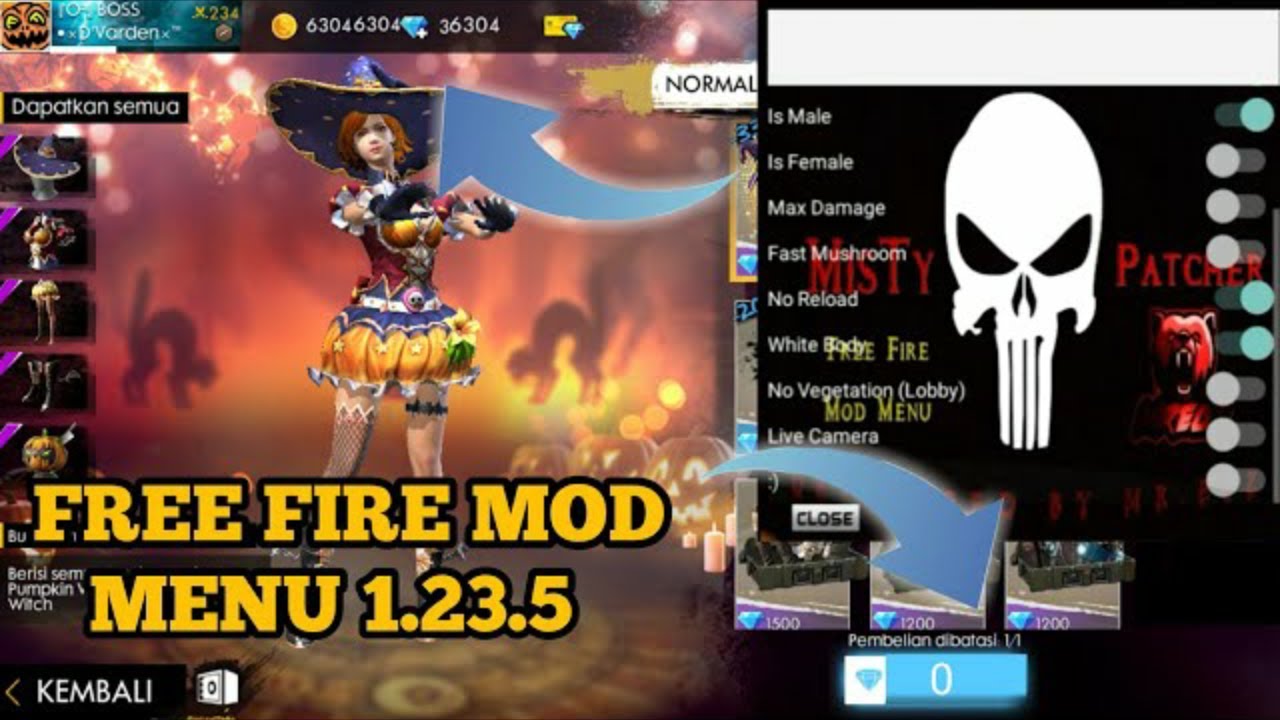 🔥MEGA🔥 MOD MENU apk de gamer free fire - YouTube