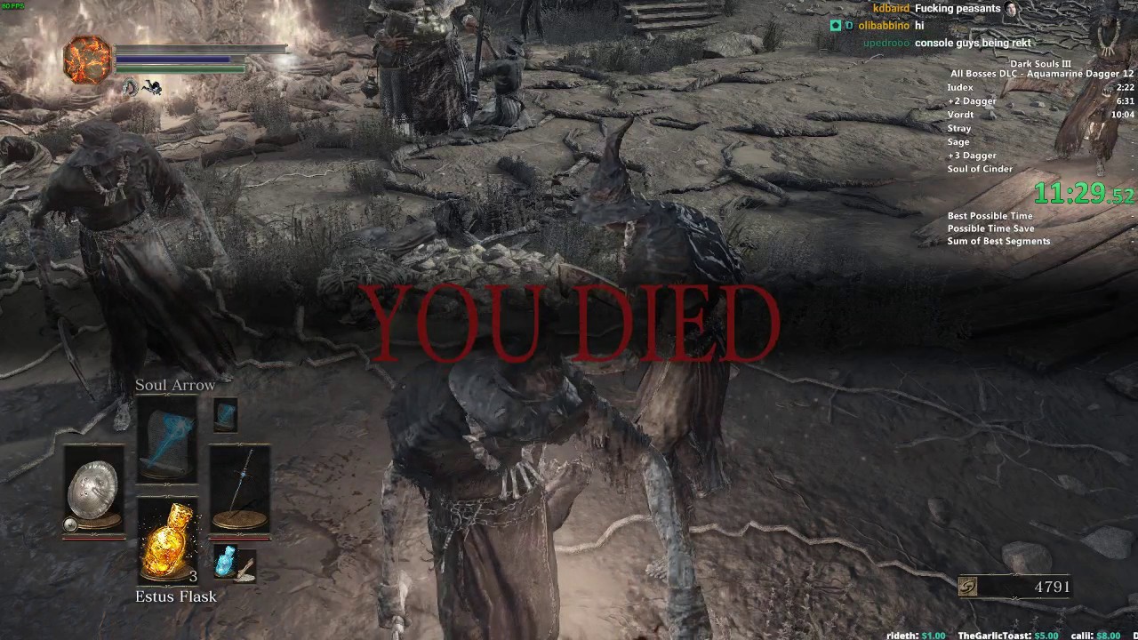 DS3 All Bosses Aquamarine Dagger Speedrun - YouTube