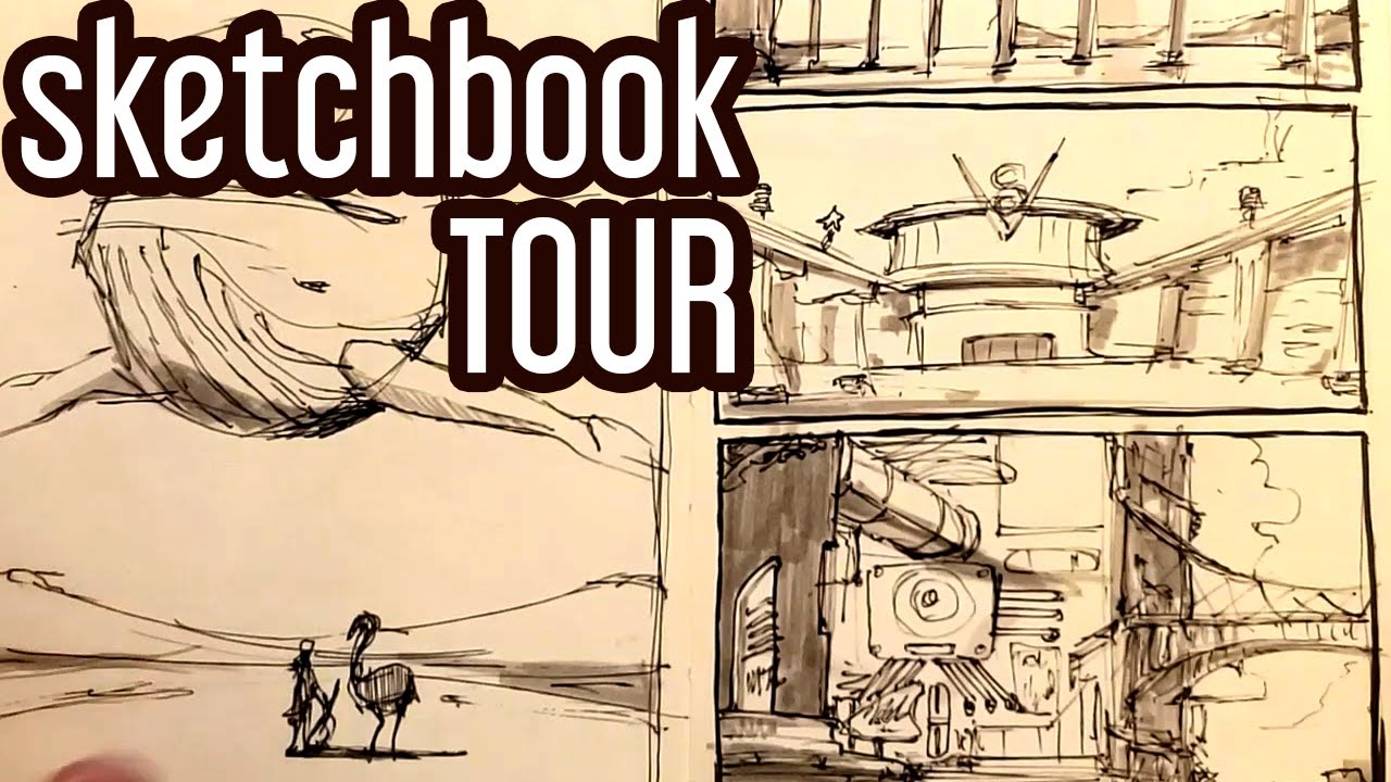 How to Draw Backgrounds + [Sketchbook Tour]⚡ - YouTube