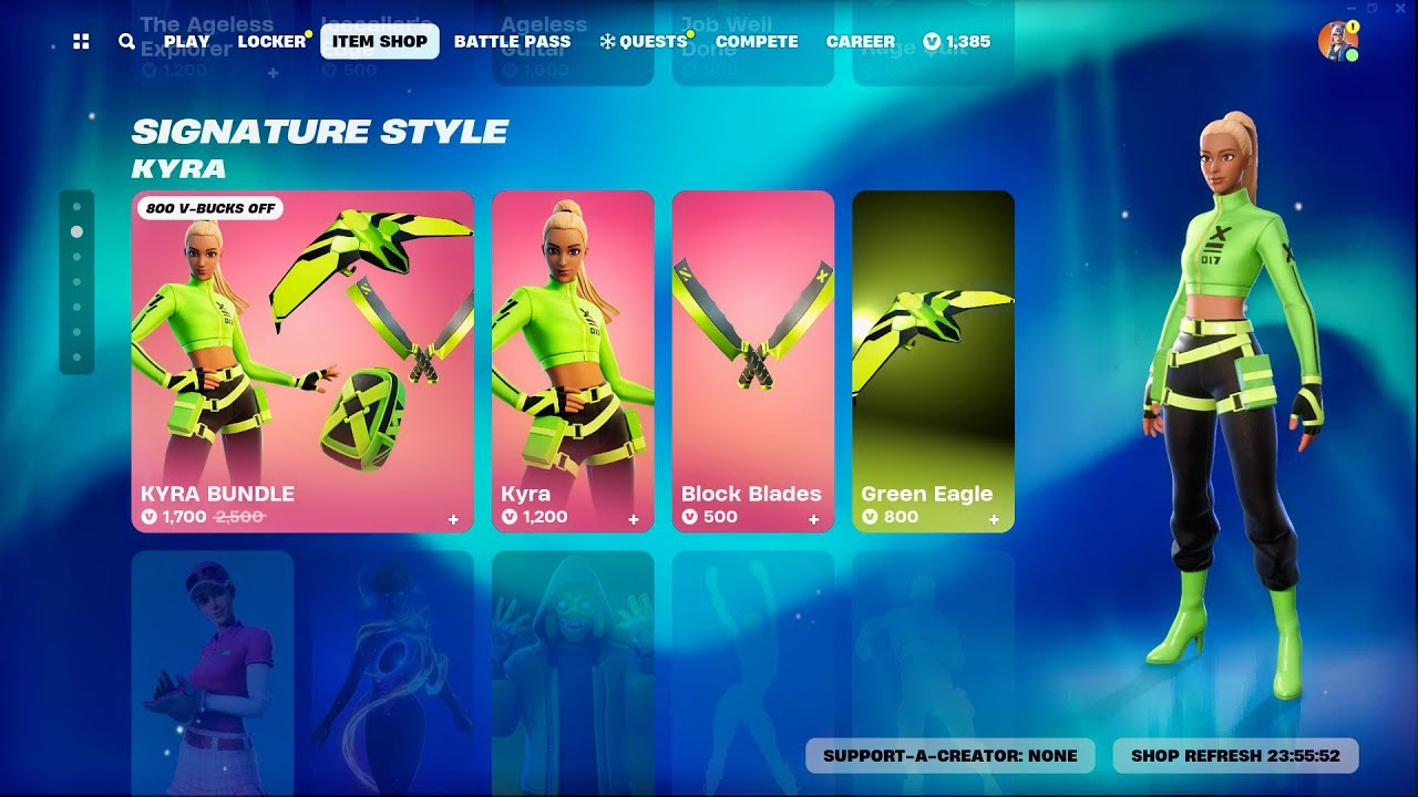 FORTNITE ITEM SHOP TODAY - *KYRA* Signature Style Bundle - 12.1.24 ...