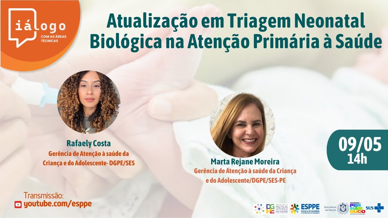 Diálogo com as áreas técnicas: Atualização em Triagem Neonatal ...