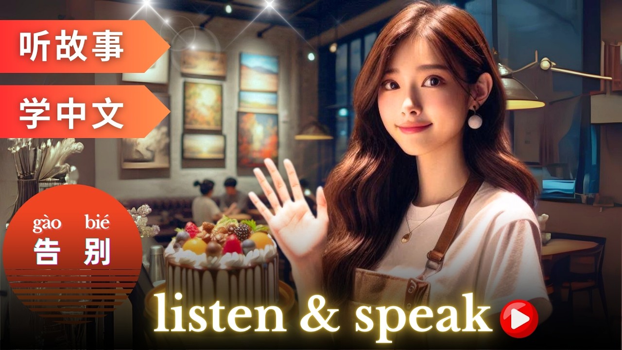 告别 Learning Chinese with stories | Chinese Listening & Speaking Skills | study Chinese ...