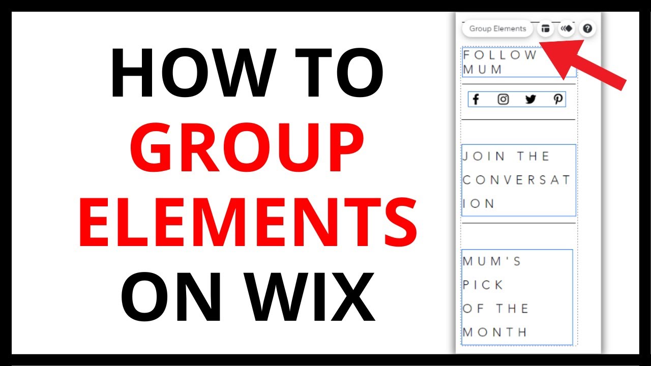 How to Group Elements on Wix [QUICK GUIDE] - YouTube