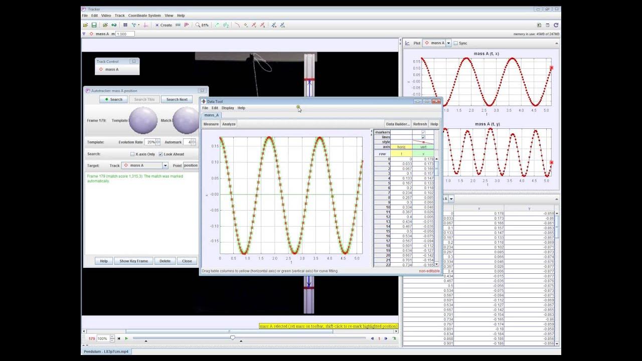 Tracker Pendulum Tutorial - YouTube