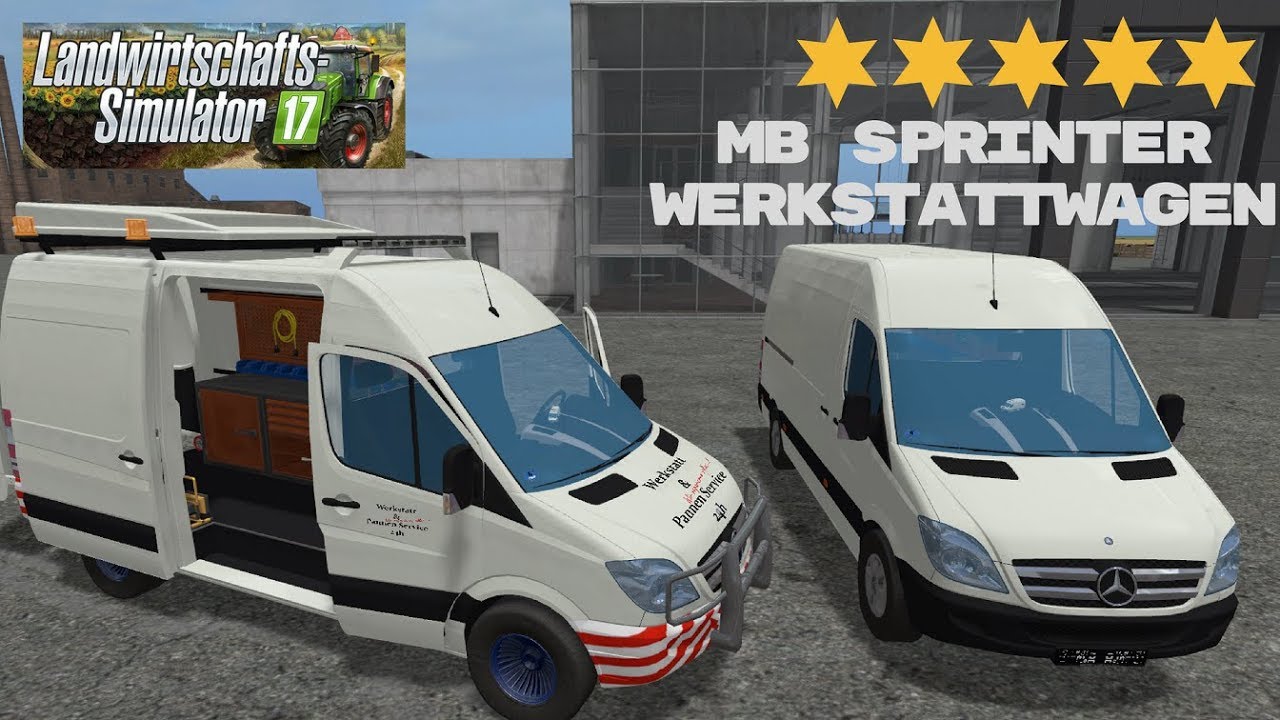 LS17 Modvorstellung II MB Sprinter 311-318 Werkstattwagen - YouTube