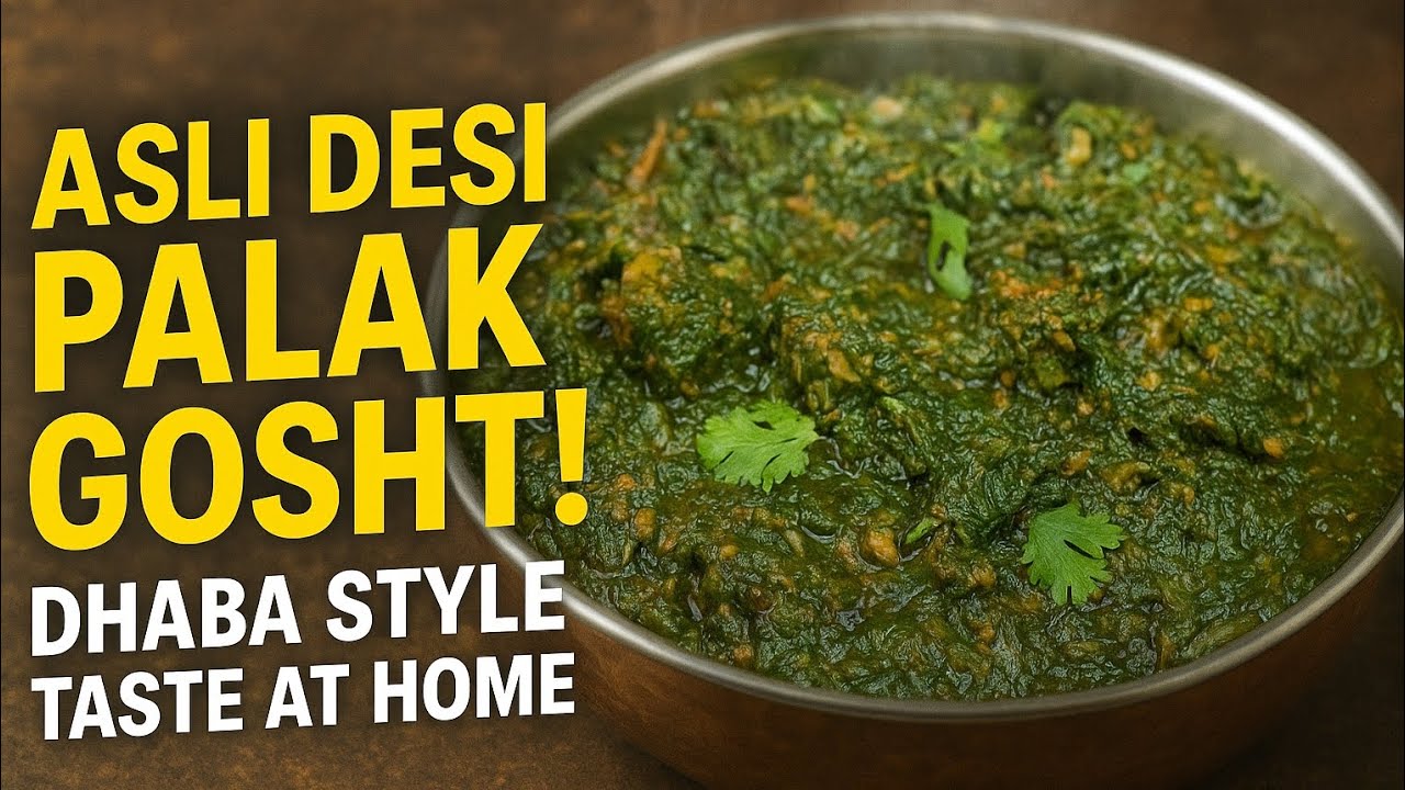 How to Make Palak Gosht | Traditional Desi Style | Soft Chicken with ...