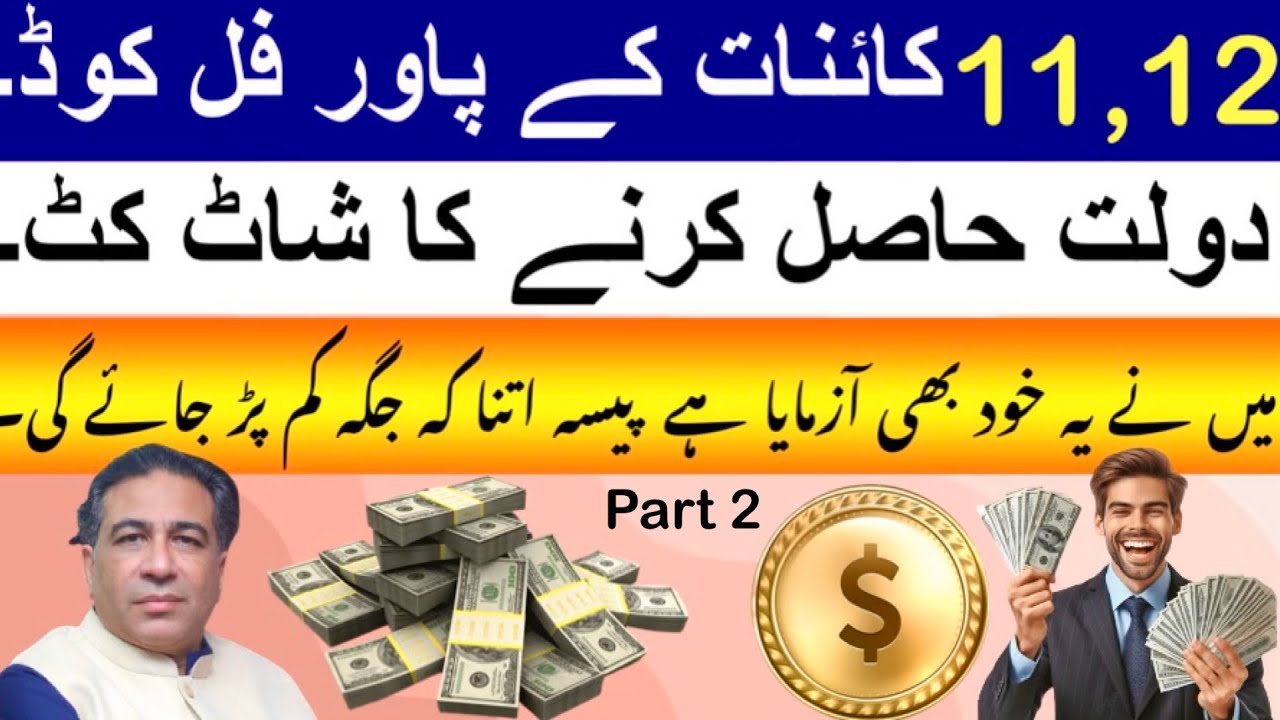 Powerful Energy’s of 11,12 codes | امیر ہونے کا شاٹ کٹ۔ | By | Astrologer: Syed Haider Jafri ...