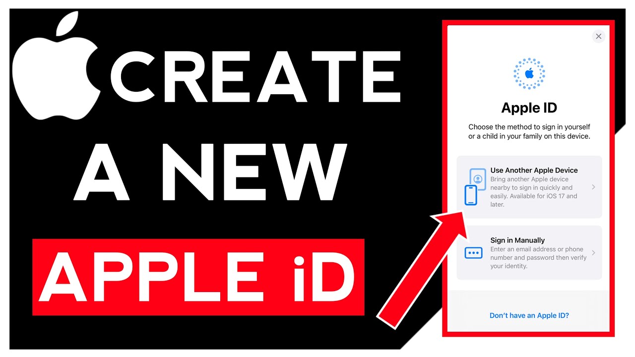How To Create New Apple ID Easy On iPhone, iPad 2024 - YouTube