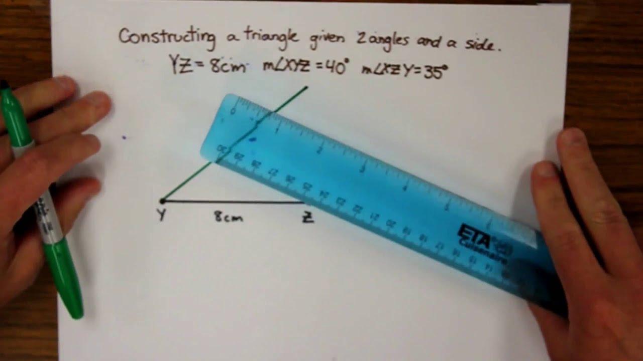 Constructing Triangles - YouTube