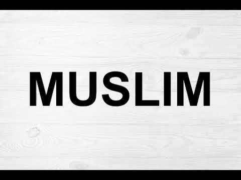 How To Pronounce Muslim - YouTube
