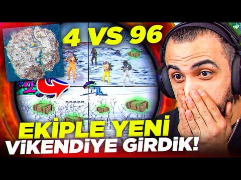 EKİPLE YILLAR SONRA YENİ VİKENDİYE GİRDİK!! 😱 96 KİŞİ AYNI YERE ATLARSA?? | PUBG MOBILE