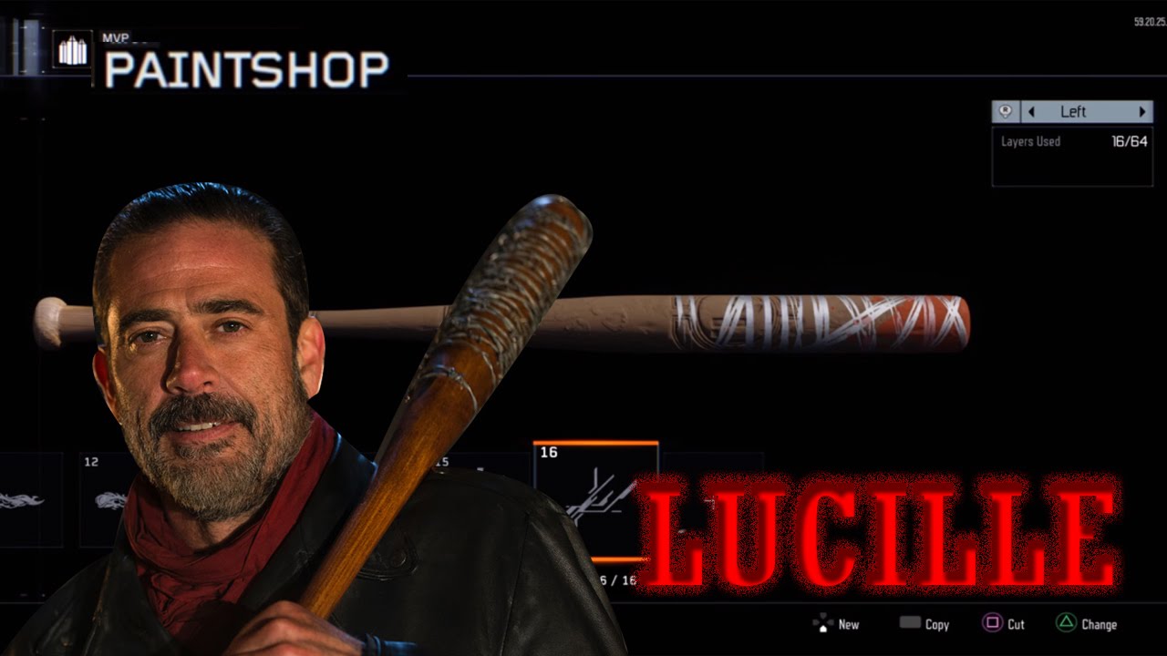 Black Ops 3 - 'The Walking Dead' NEGAN Baseball Bat EASY Paintjob ...