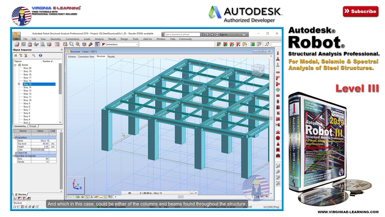 Robot Structural 2019 Tutorial | Steel | III| Lesson 11 | Preview - YouTube