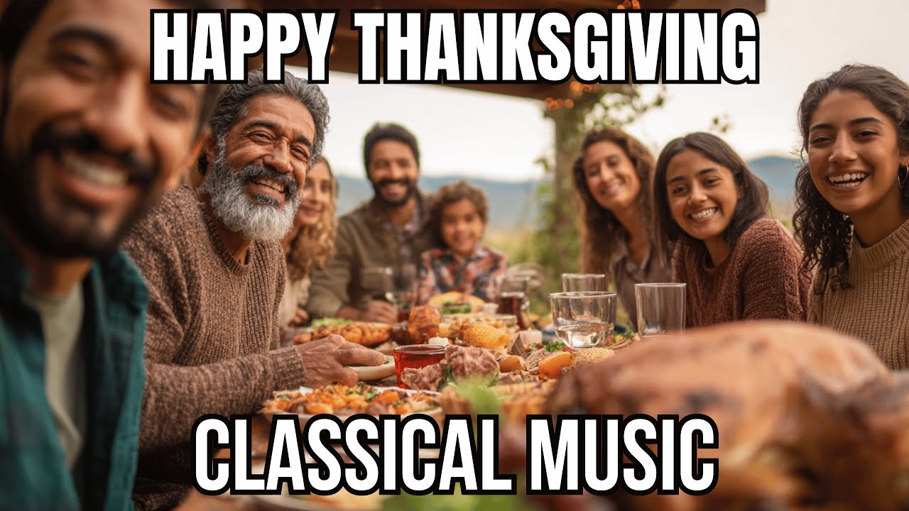 Thanksgiving Classical Music for Gratitude & Cozy Fireplace Ambience 🍂 ...