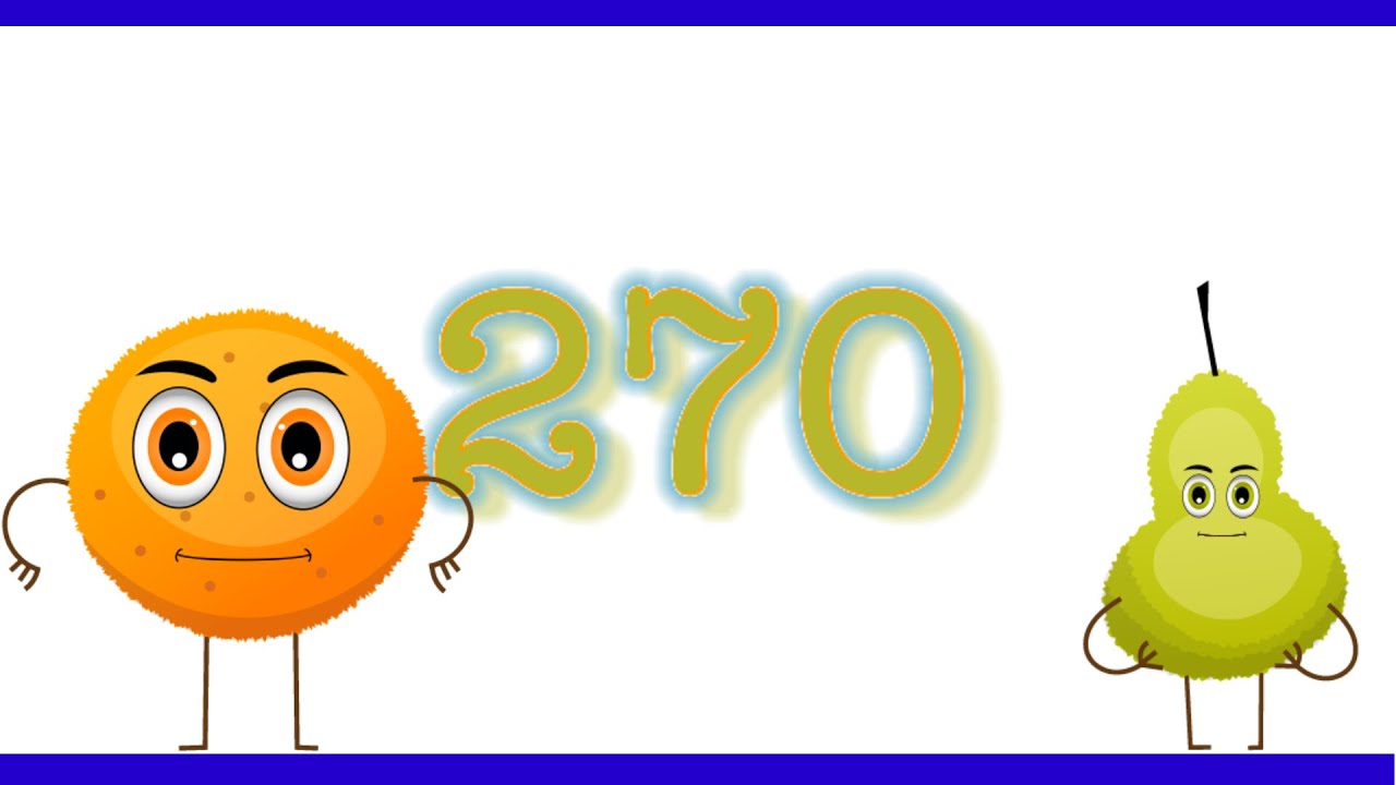1-270 Counting Numbers for Kids l How to Read and Write Numbers l Learn ...