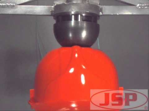 EN397 Shock Absorbtion Test At Ambient Temperature On A JSP MK3 Safety ...