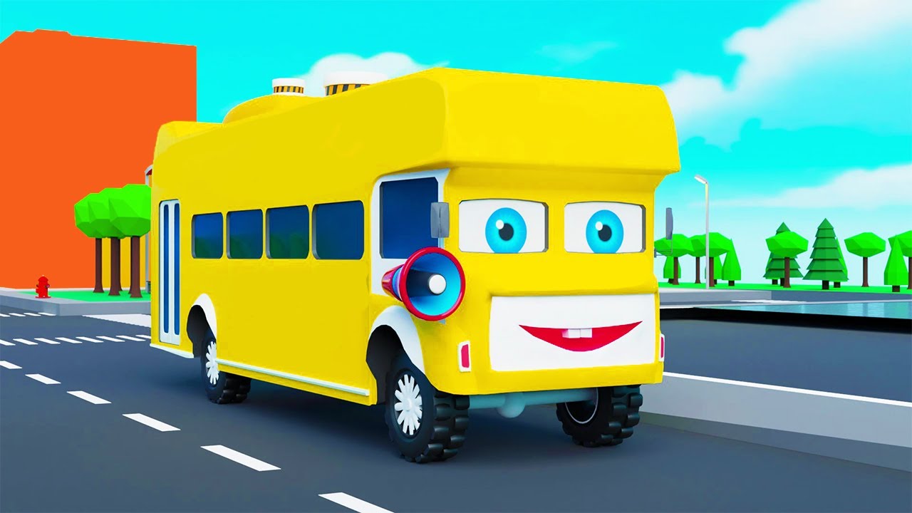 The Wheels On The Bus Go Round n Round | Nursery Rhymes & Songs for ...