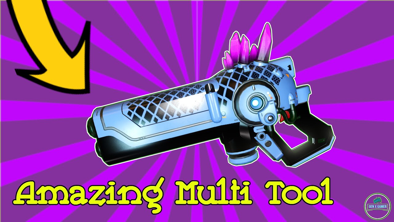 No Man's Sky Purple Experimental Multi Tool with Purple Crystals 2021 ...