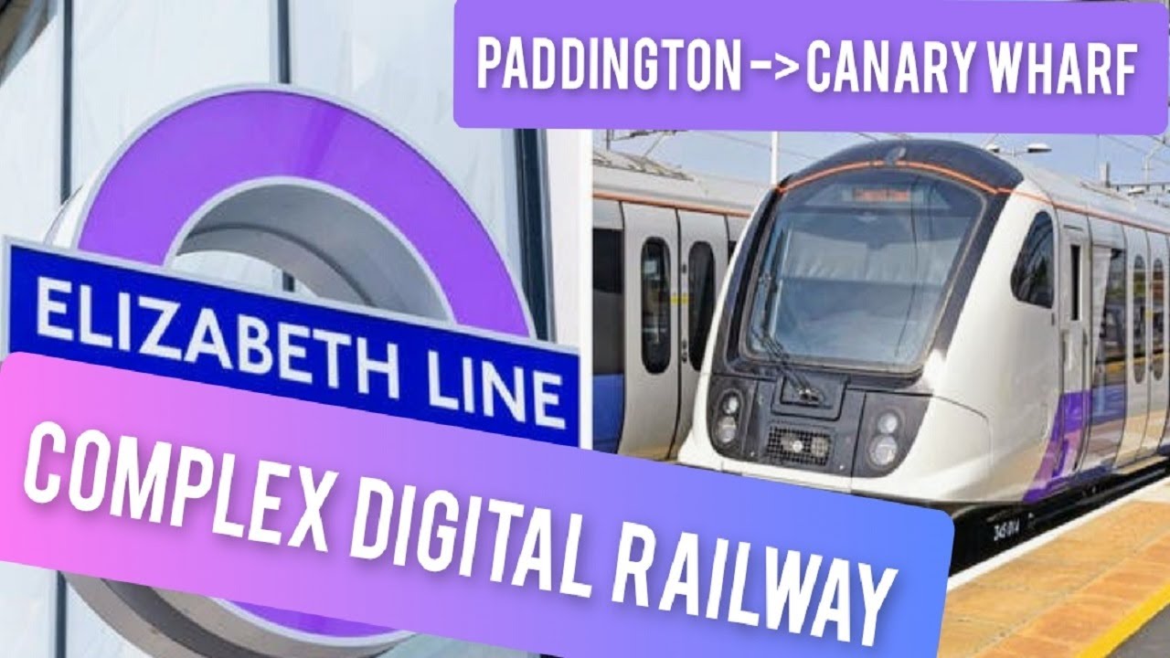 NEW ELIZABETH LINE: LONDON PADDINGTON TO CANARY WHARF - YouTube