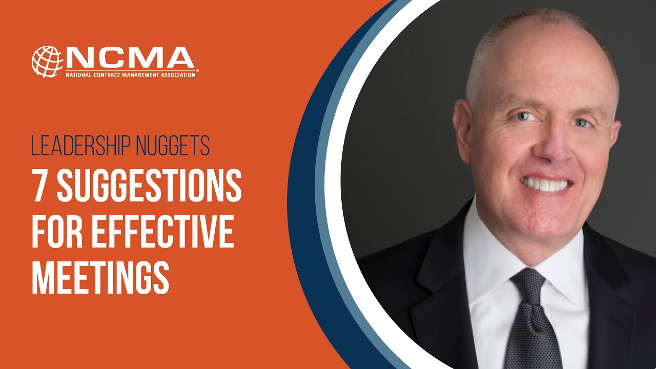 Leadership Nuggets: 7 Suggestions for Effective Meetings - YouTube