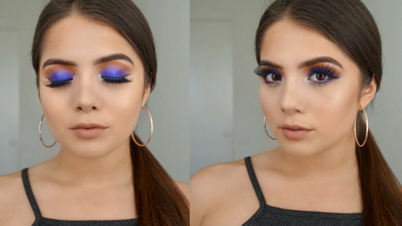 Cobalt Blue Makeup Tutorial Marie Guerrero Youtube